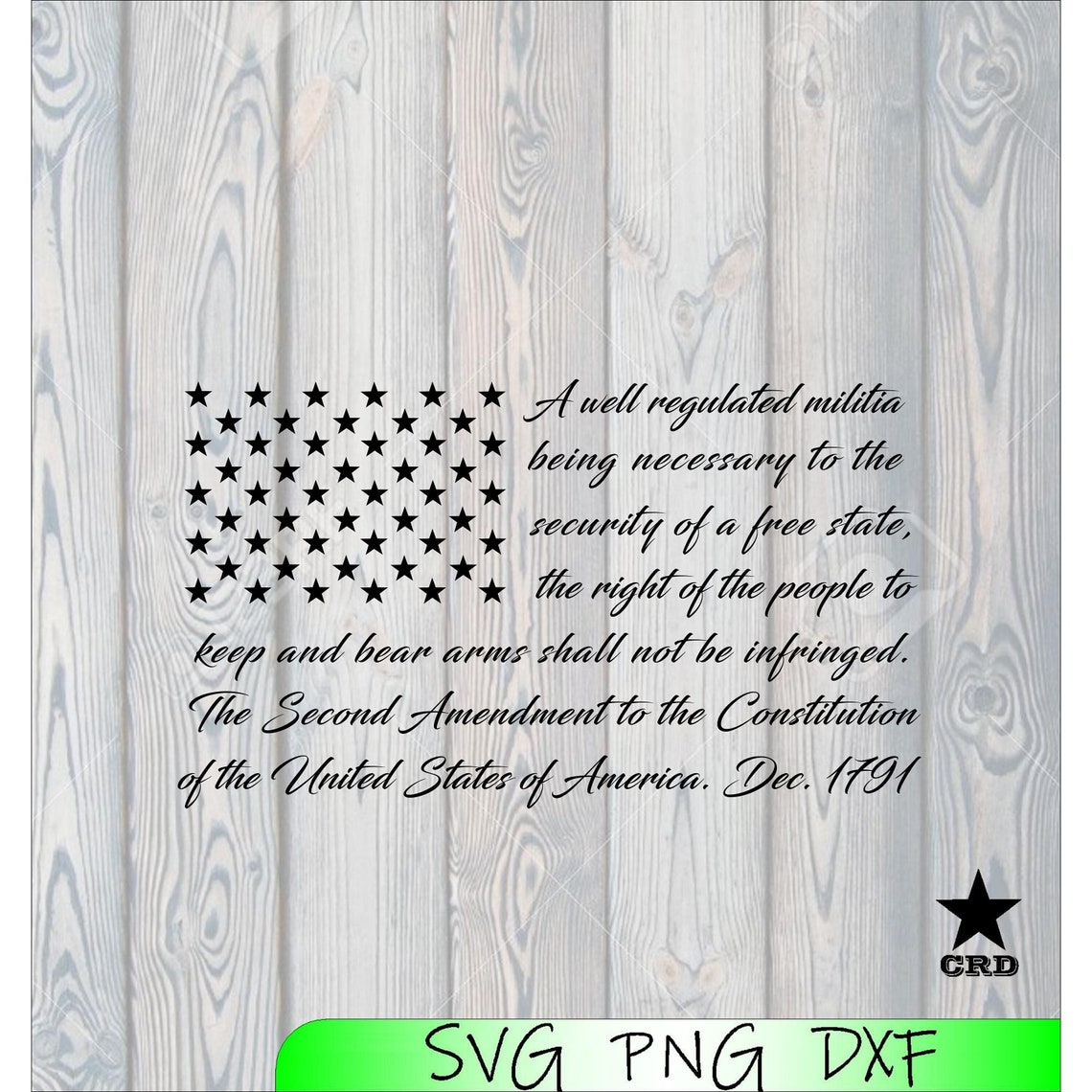 2nd Amendment Flag Svg Dxf Png Eps - Etsy