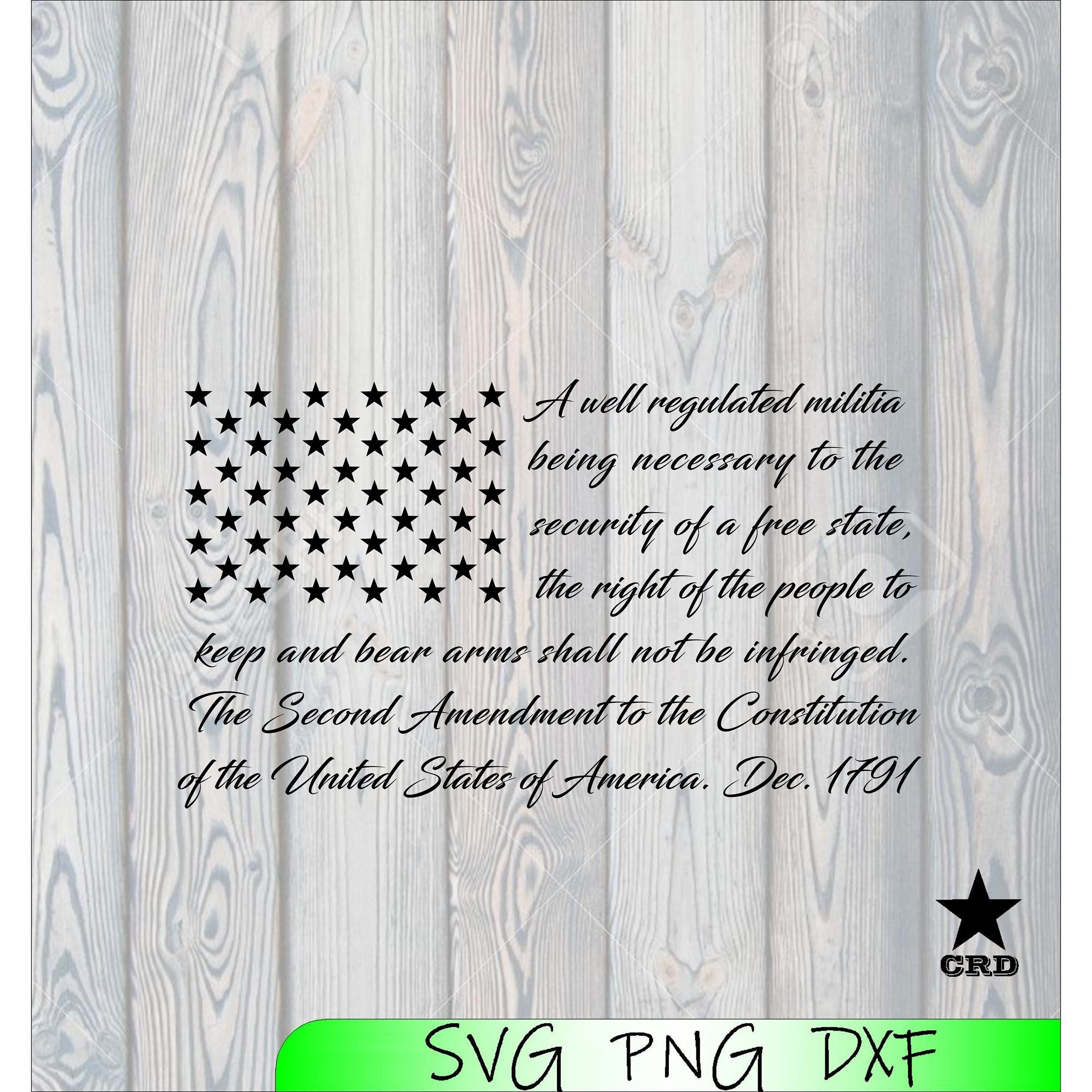 2nd Amendment Flag Svg, Dxf, Png, Eps - Etsy