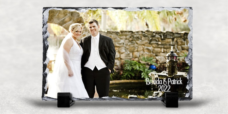 Personalized Rock Photo Slate, Custom Rock Photo Slate, Slate Photo ...