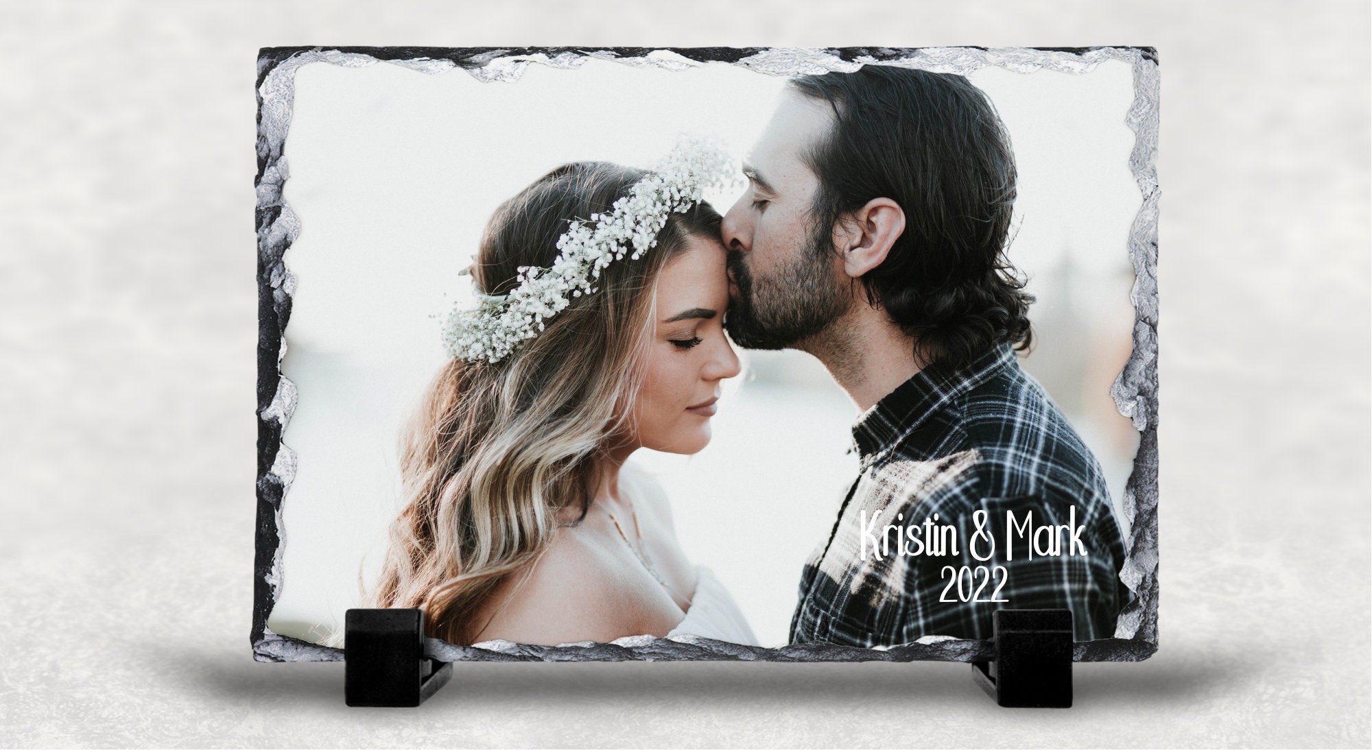 Personalized Rock Photo Slate, Custom Rock Photo Slate, Slate Photo ...