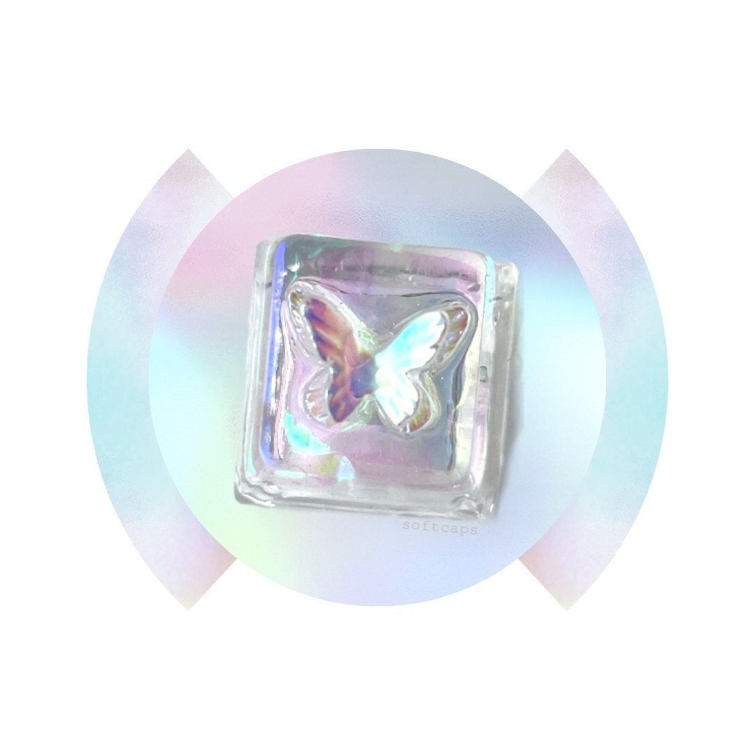 B-GRADE Ready-to-ship Iridescent 3D Butterfly Keycaps in OEM Keyboard ...