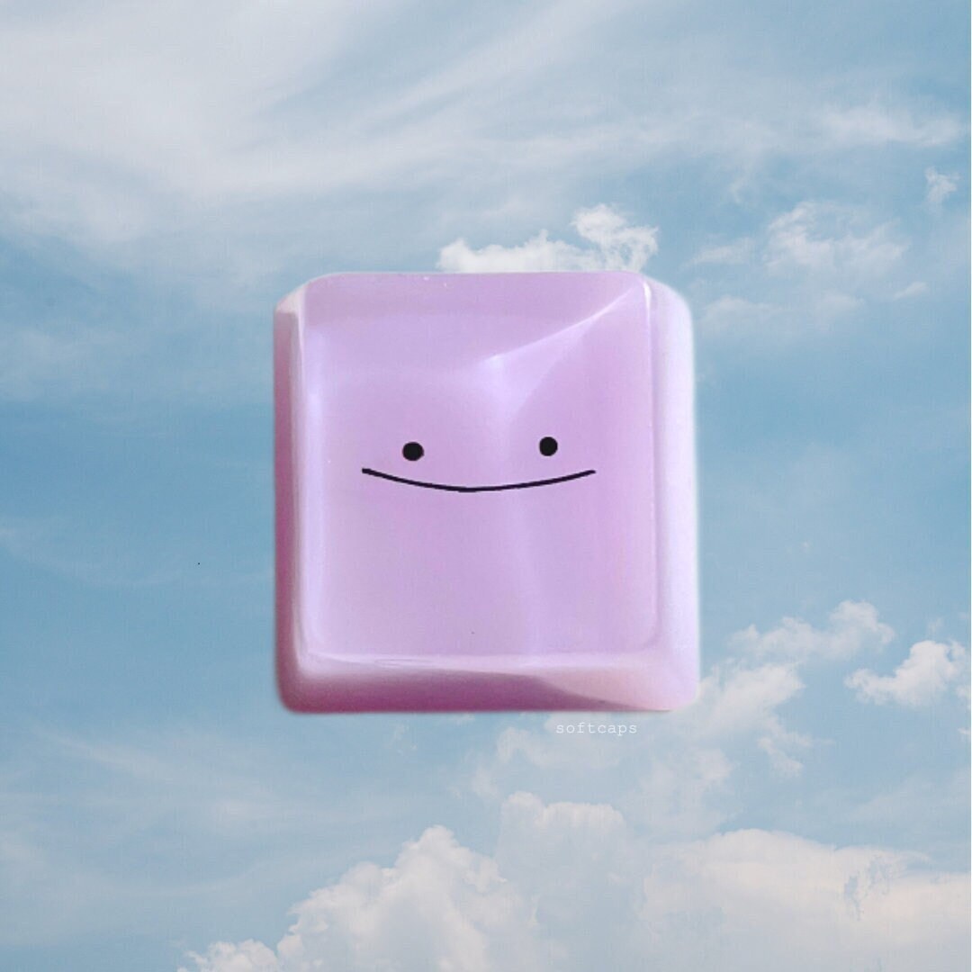 Ready-to-ship Ditto Pokemon-inspired 1u Resin Keycaps in the OEM ...