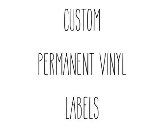 Custom Rae Dunn Inspired Vinyl 3" Decals-canister Labels-farmhouse ...