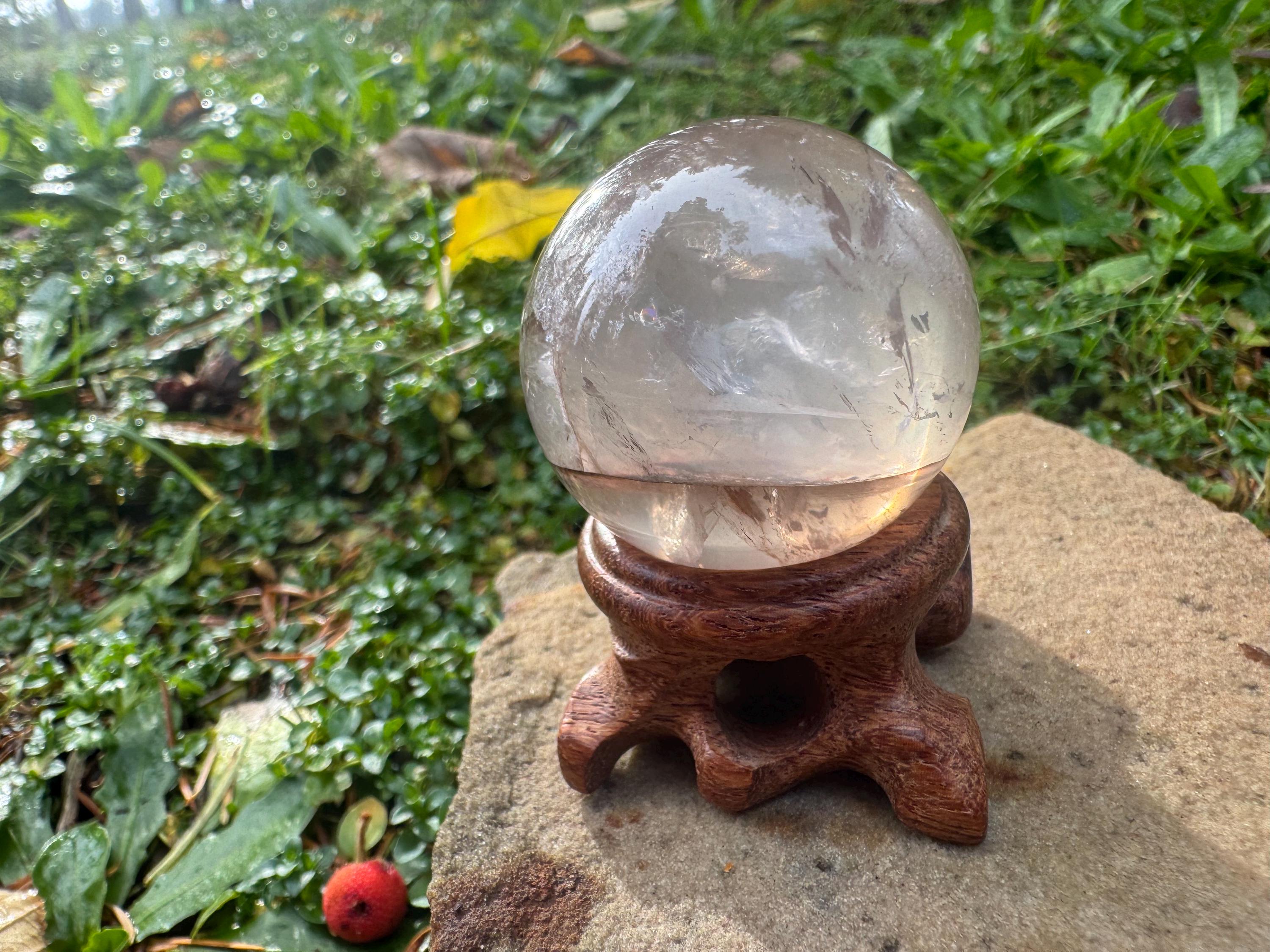 Foily Rainbow Dendritic Hematoid Quartz Sphere - Etsy