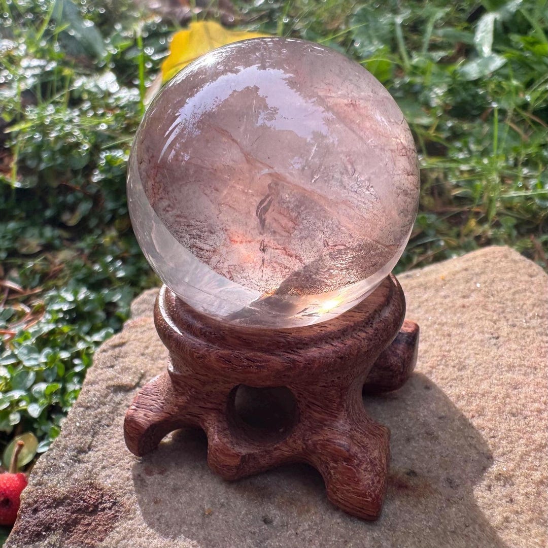 Foily Rainbow Dendritic Hematoid Quartz Sphere - Etsy