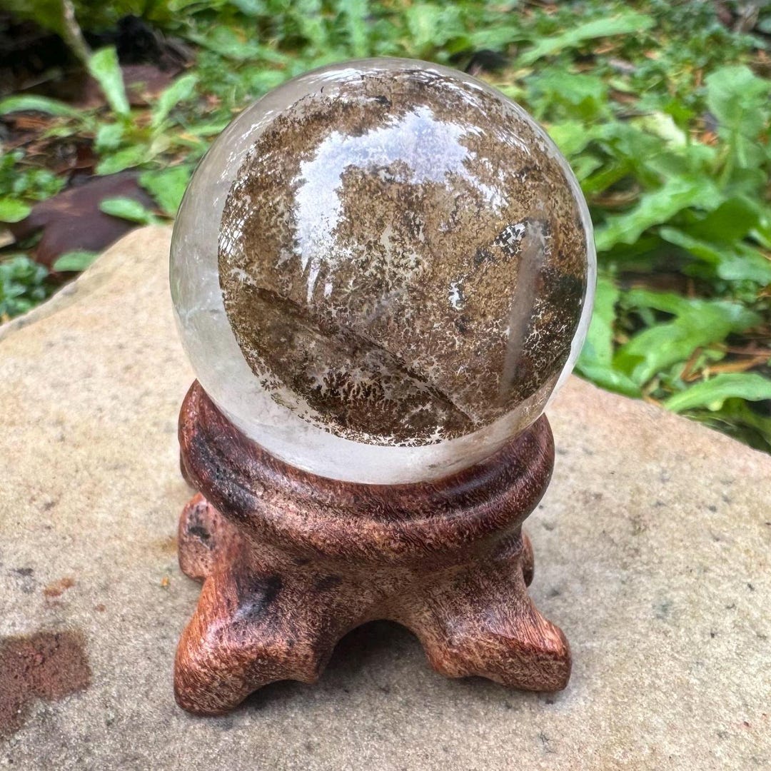 Beautiful Dendritic Hematoid Quartz Sphere - Etsy