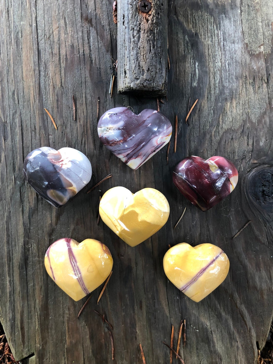 Mookaite Grounding Heart Carving, Stable and Patient Love - Etsy