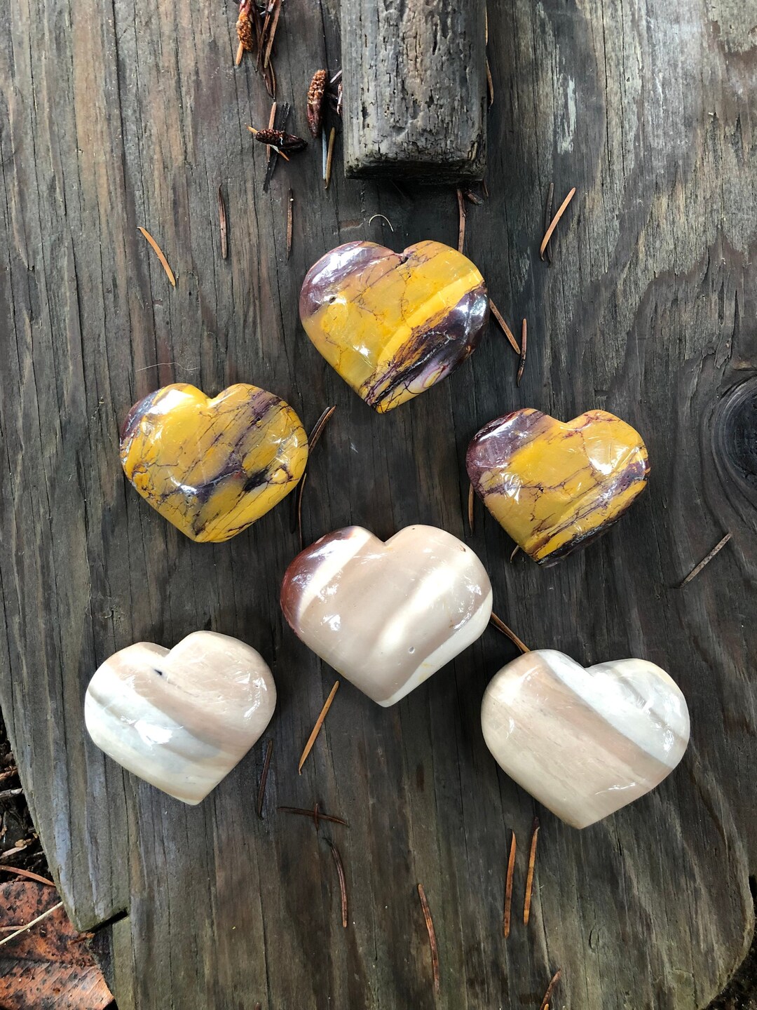 Mookaite Grounding Heart Carving, Stable and Patient Love - Etsy