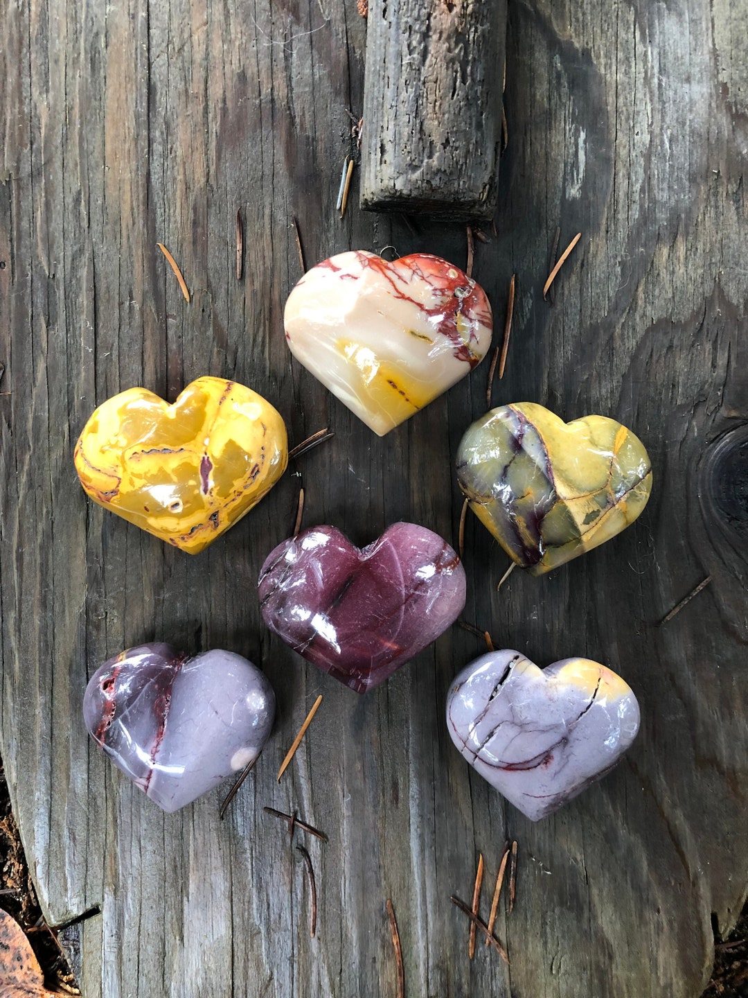 Mookaite Grounding Heart Carving, Stable and Patient Love - Etsy