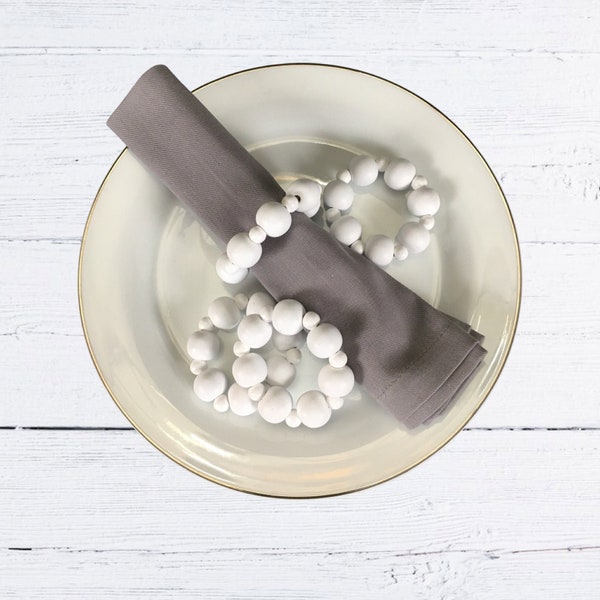 Bead Napkin Rings - Etsy