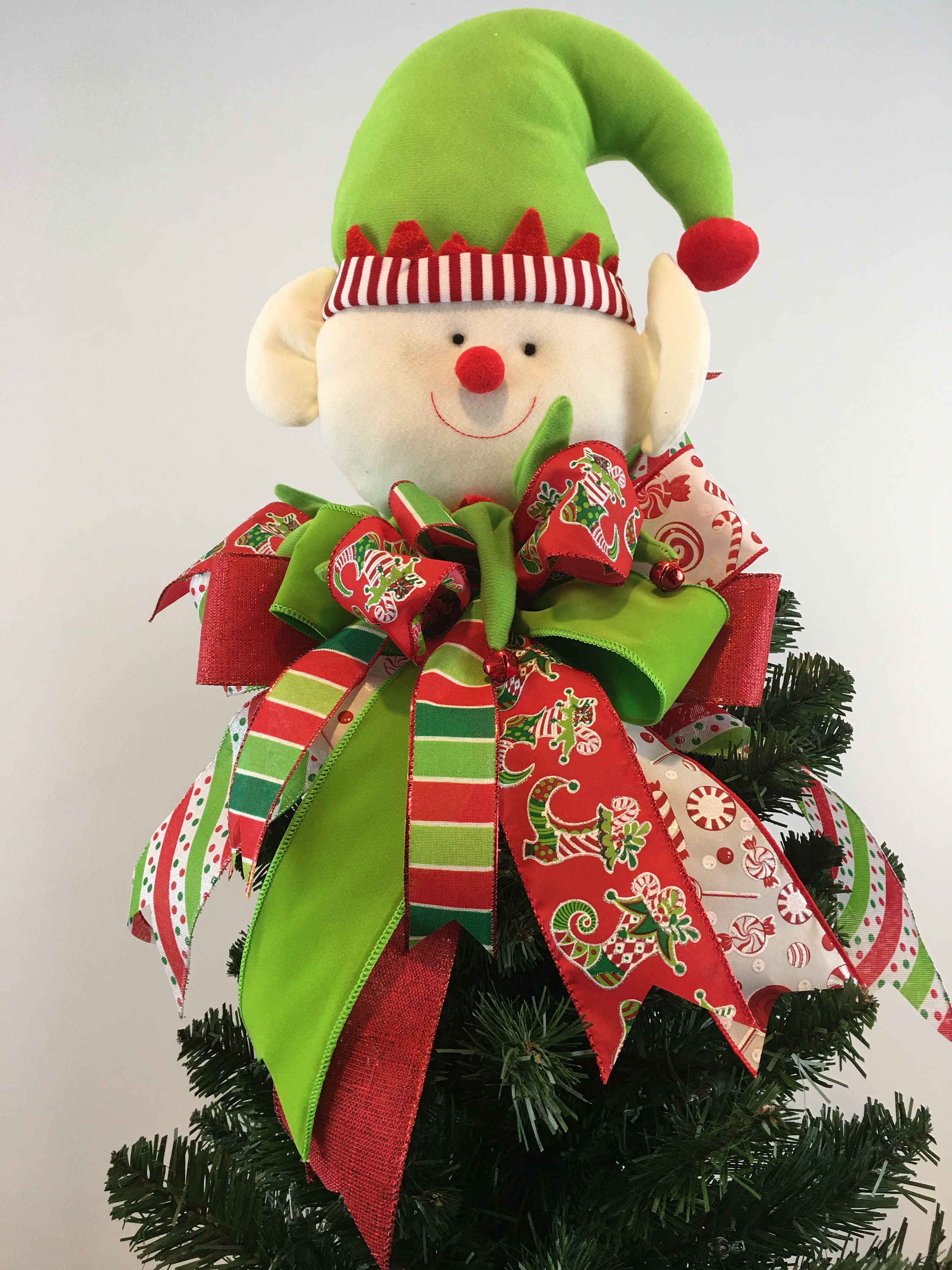 Whimsical Tree Topper Elf Tree Topper Christmas Tree Topper - Etsy