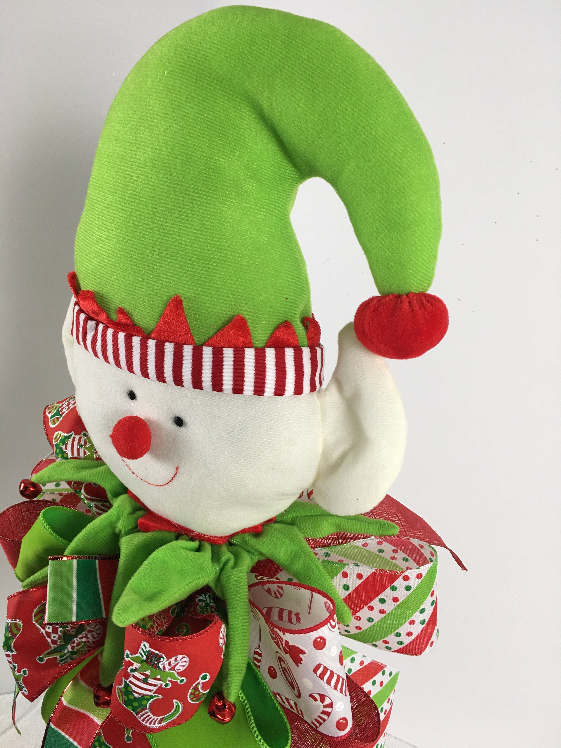 Whimsical Tree Topper Elf Tree Topper Christmas Tree Topper - Etsy