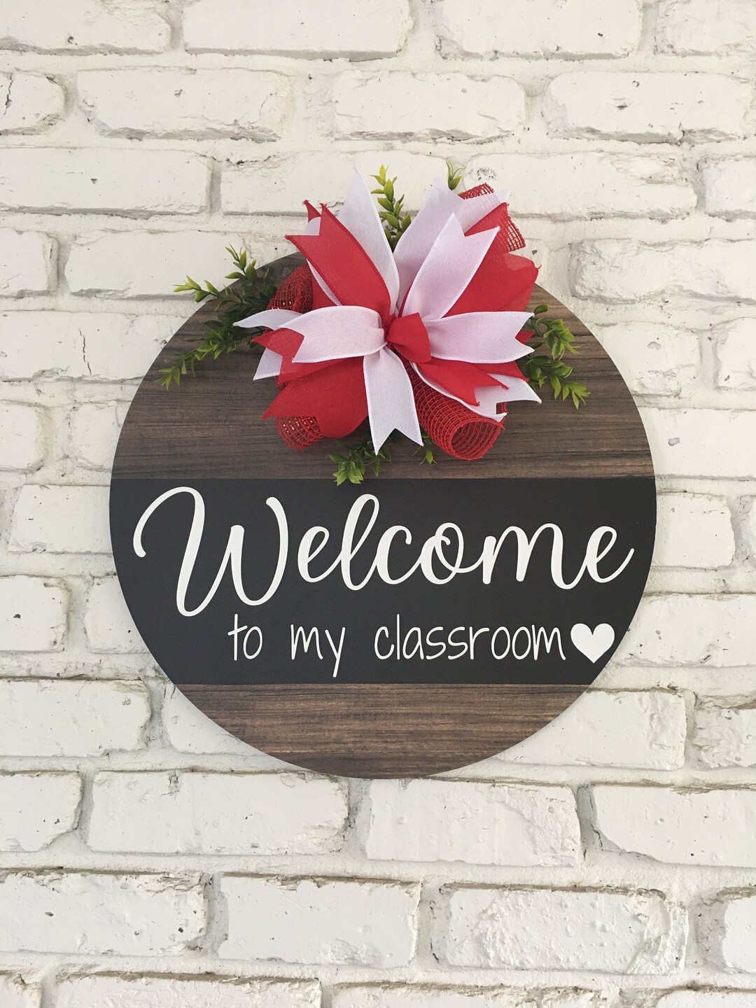 Custom Teacher Door Hanger, Classroom Door Decor, Welcome Door Hanger ...