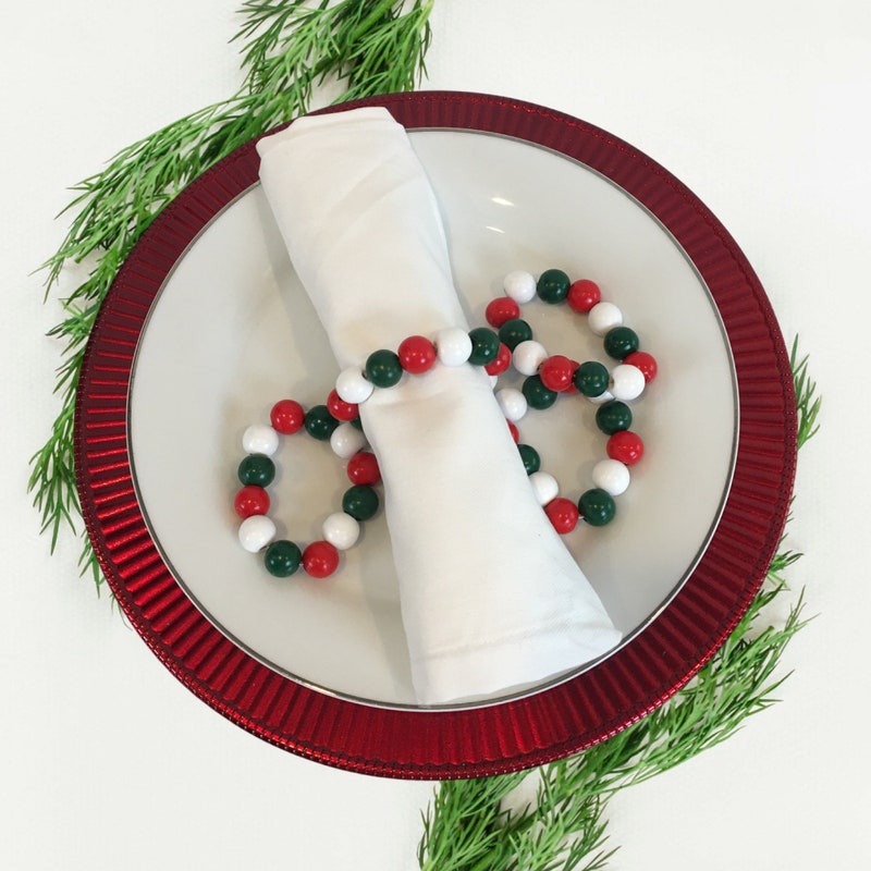 Beaded Napkin Ring - Etsy