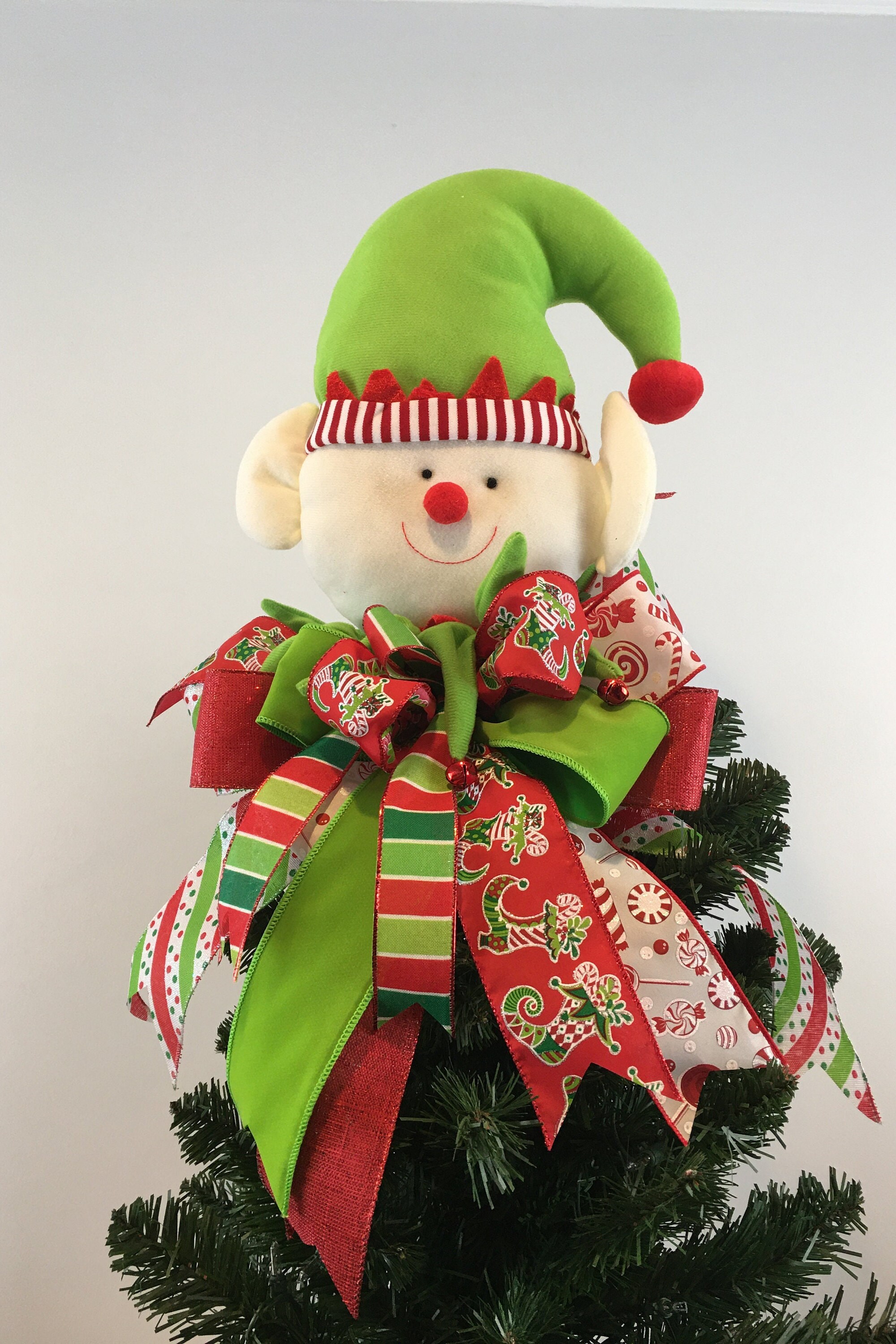 Whimsical Tree Topper Elf Tree Topper Christmas Tree Topper - Etsy