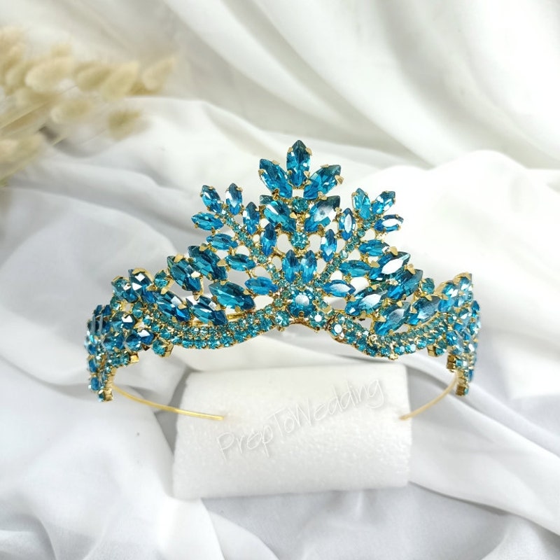 Blue Tiara - Etsy