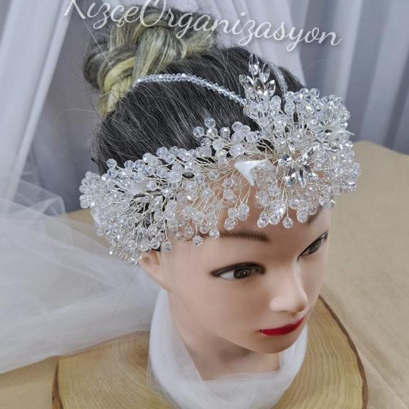 Beaded Tiara - Etsy