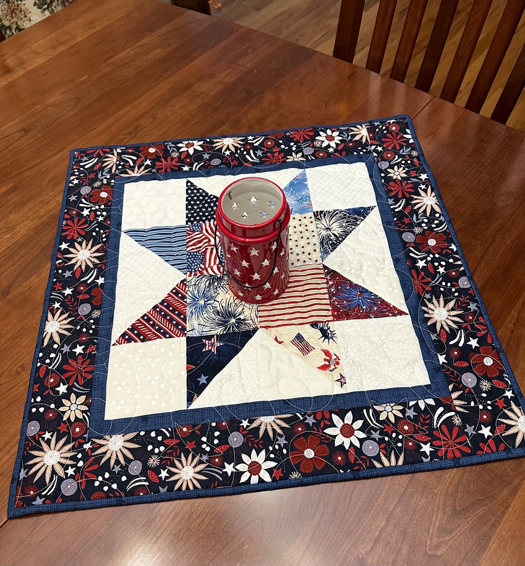 Patriotic Star Table Topper - Etsy