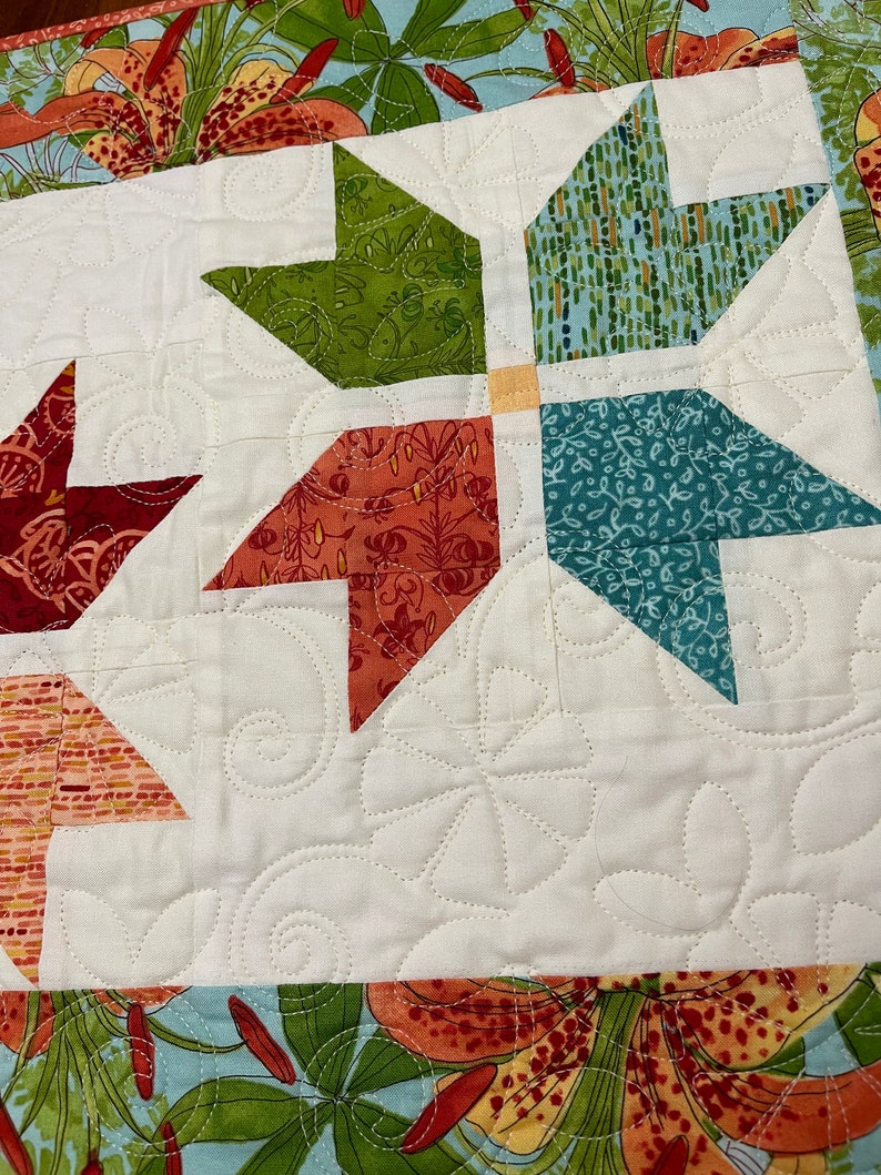 Tropical Flowers Table Runner - Etsy