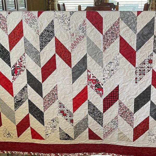 Herringbone Quilt - Etsy