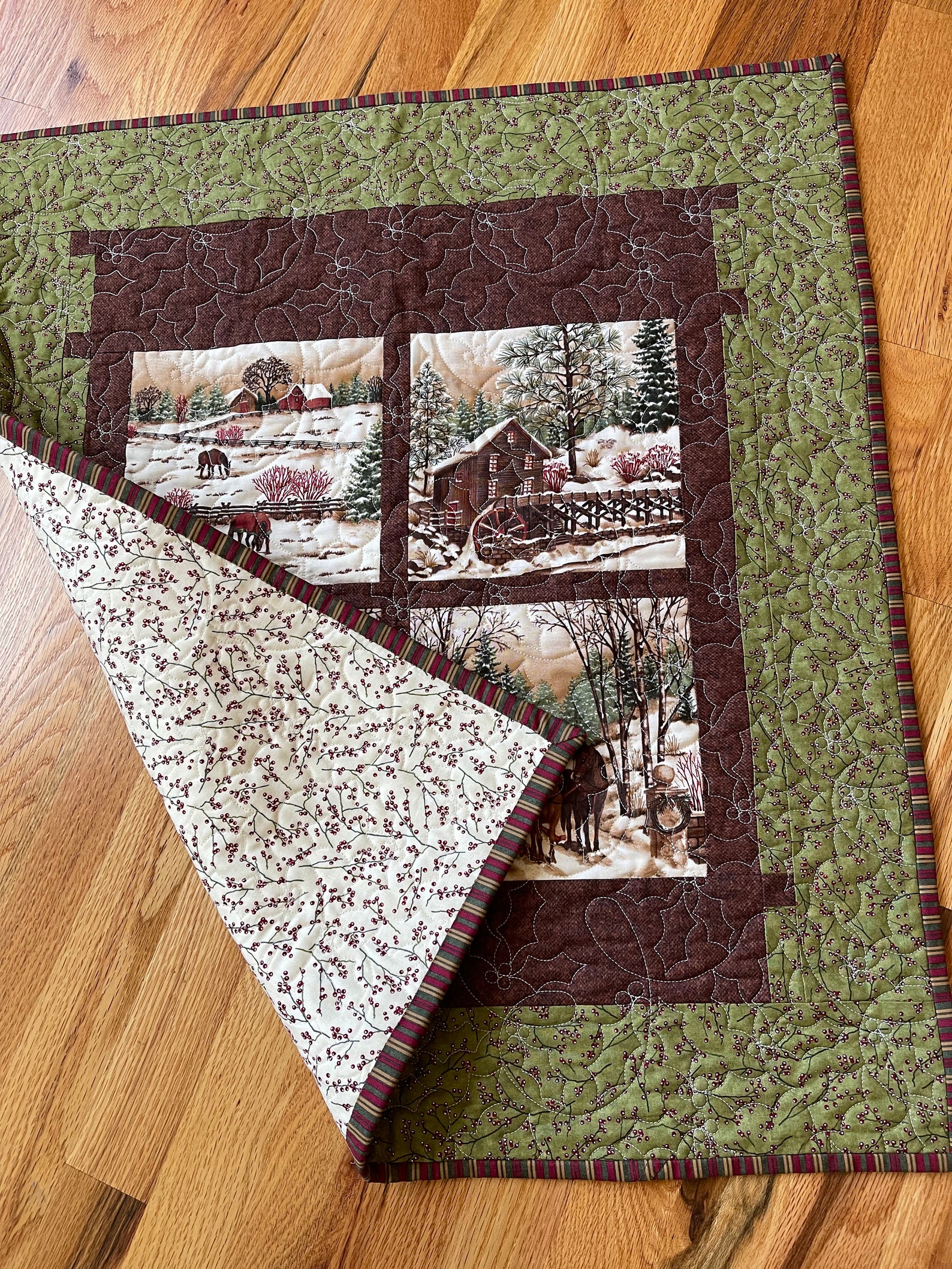 Winter Window Pane Quilt - Etsy