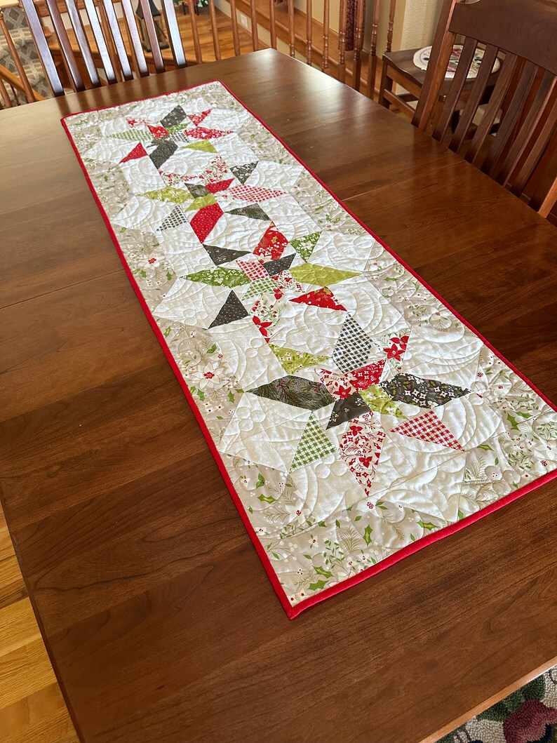 Christmas Stars Table Runner - Etsy