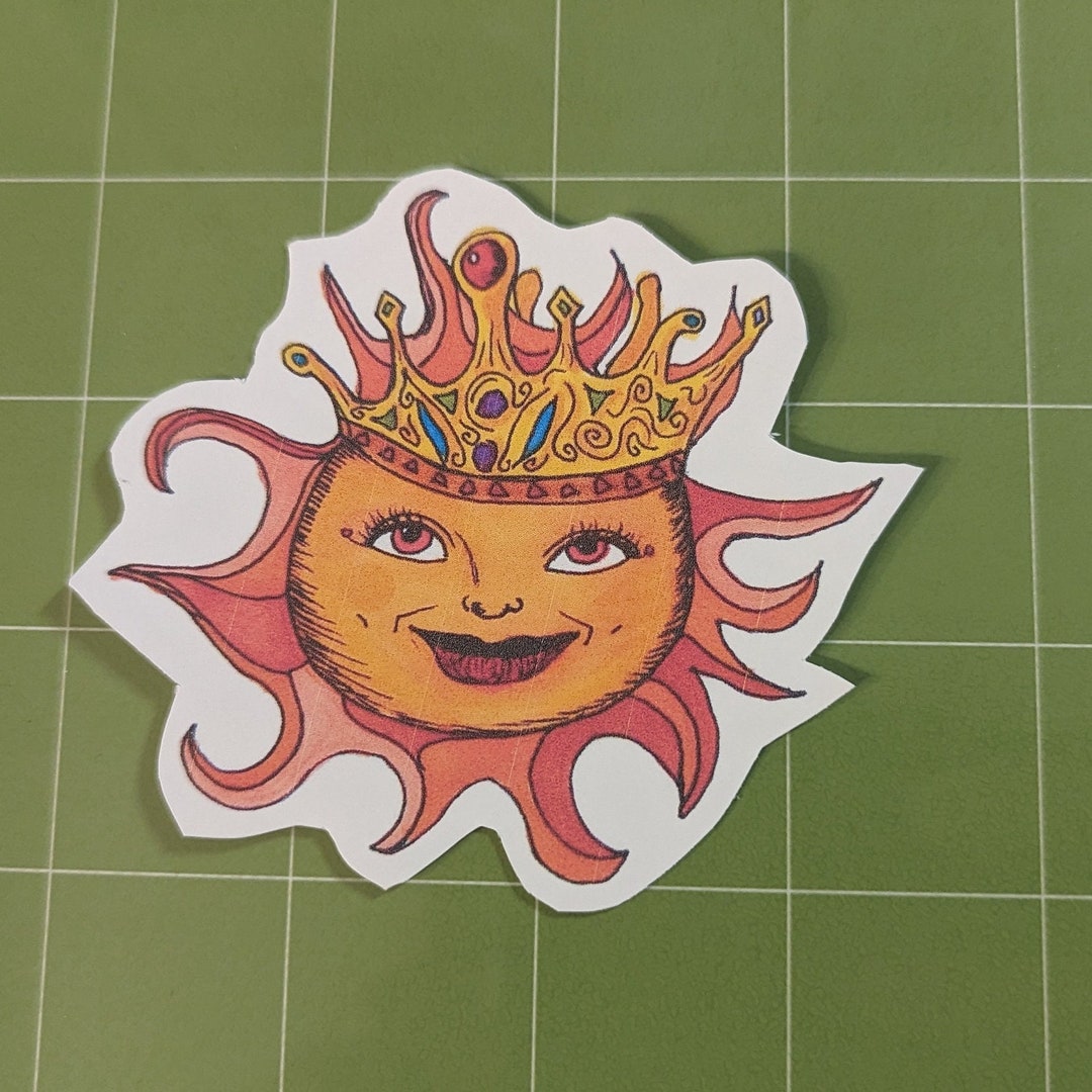 Sun Queen Sticker - Etsy