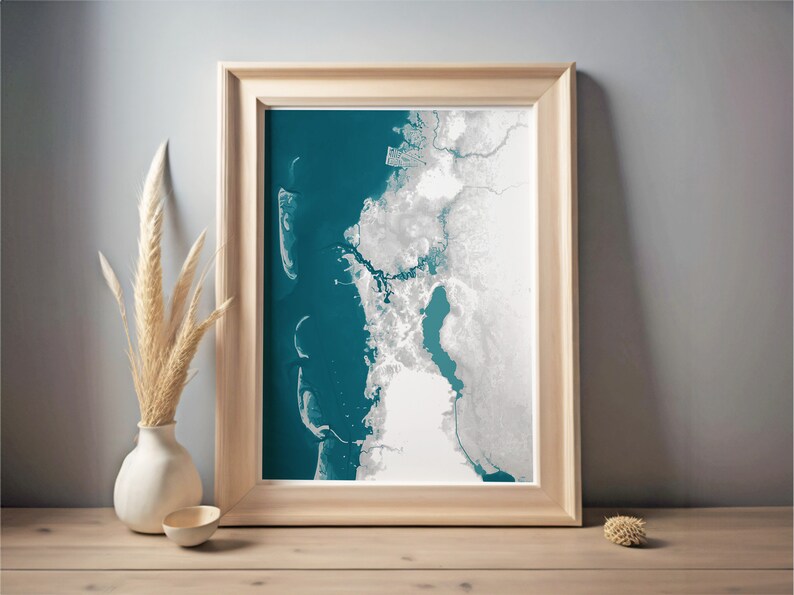 Tarpon Springs Map Print Nautical Chart Artwork Coastal City Decor Wall ...