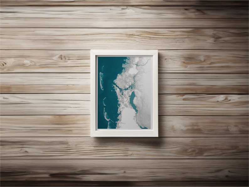 Tarpon Springs Map Print Nautical Chart Artwork Coastal City Decor Wall ...