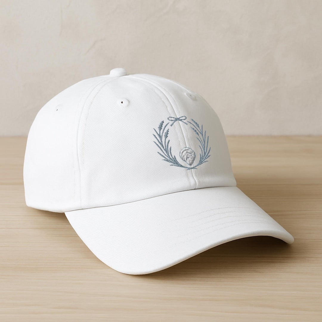 Oyster Shell Embroidered Hat Chesapeake Bay Coastal Beach Cap Eastern ...