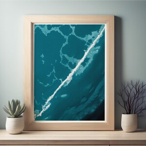 Key Largo Florida Shoreline Coastal Map Art Print Tropical Island ...