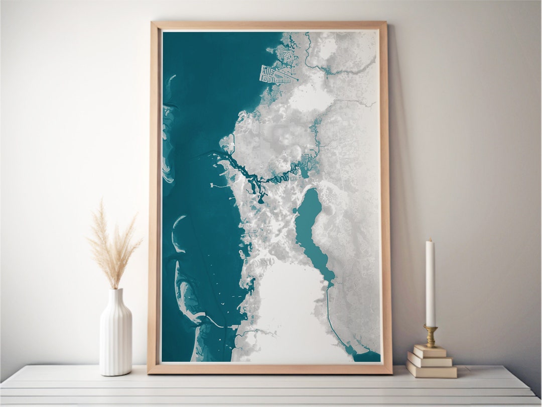 Tarpon Springs Map Print Nautical Chart Artwork Coastal City Decor Wall ...