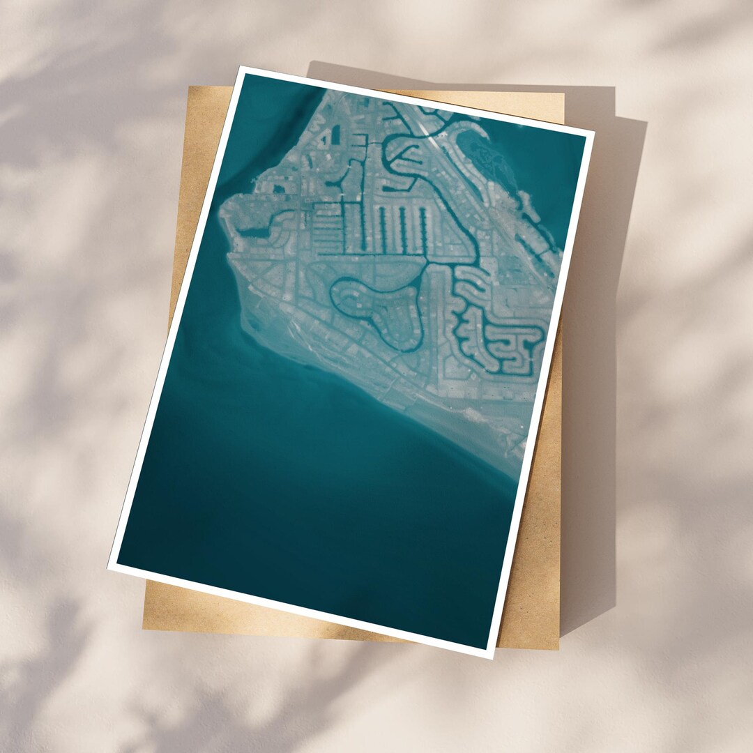 Siesta Key Florida Map Art Print Sarasota Gulf Coast Nautical Wall ...