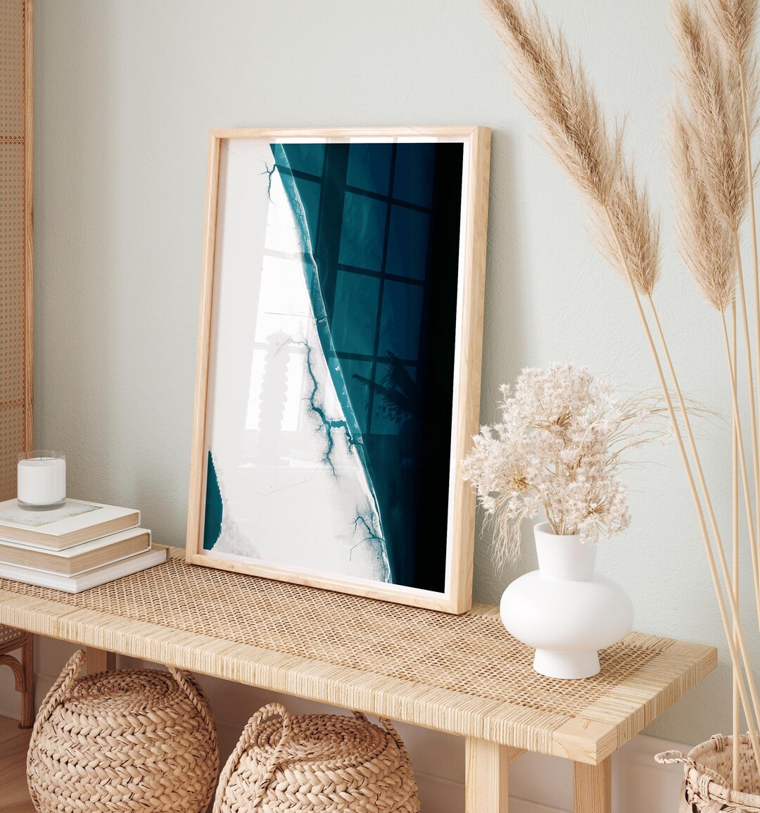 Treasure Coast Map Art Florida Coastal Print Gift Map Decor Art Coast ...