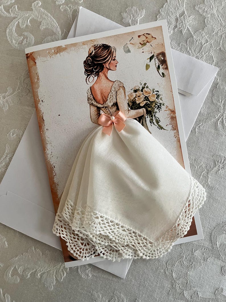 Bride Handkerchief Card - Etsy