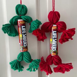 Lifesaver Yarn Doll Christmas Tree Ornament - Etsy