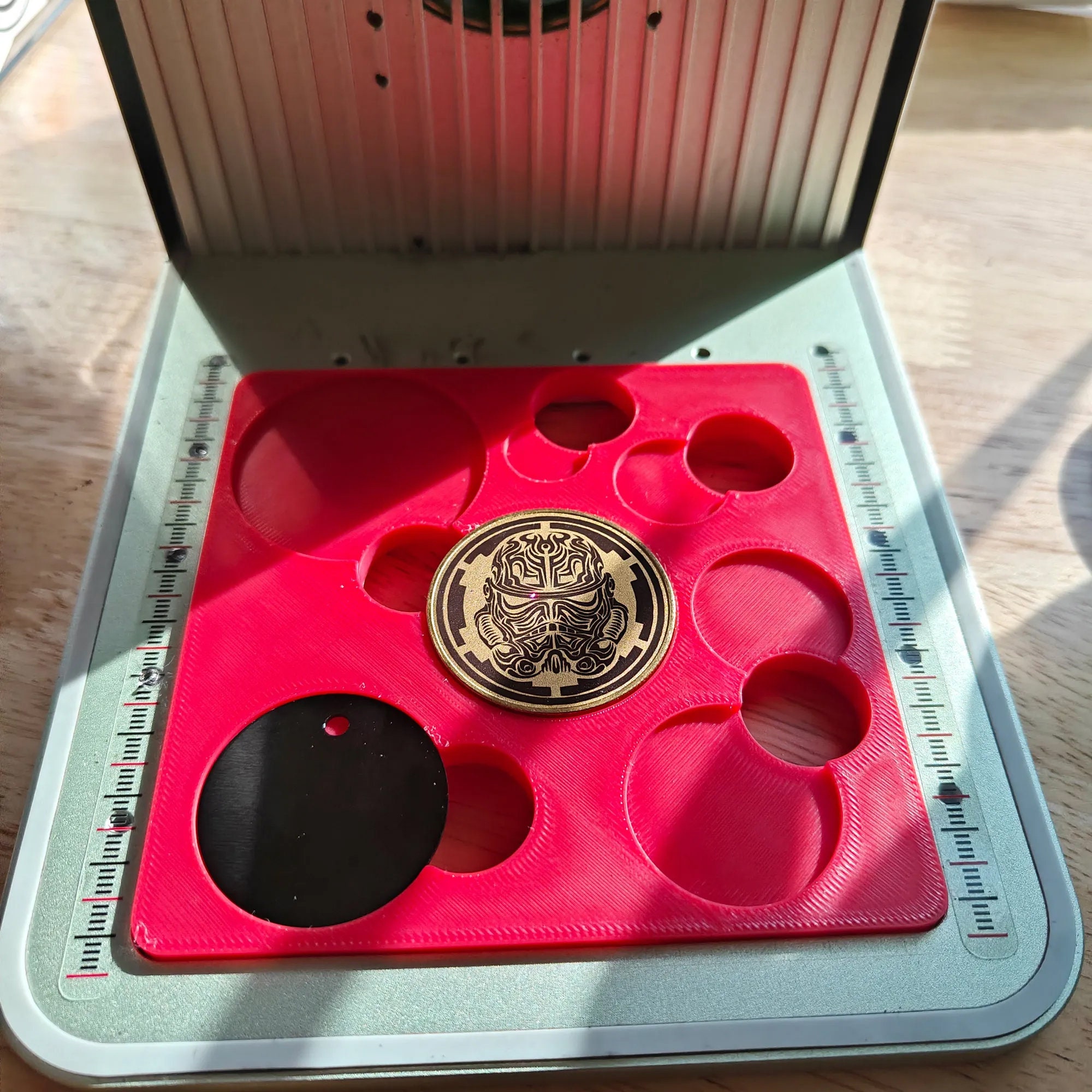 Coin and Circle Tag Jig for Xtool F1 and Other Lasers - Etsy