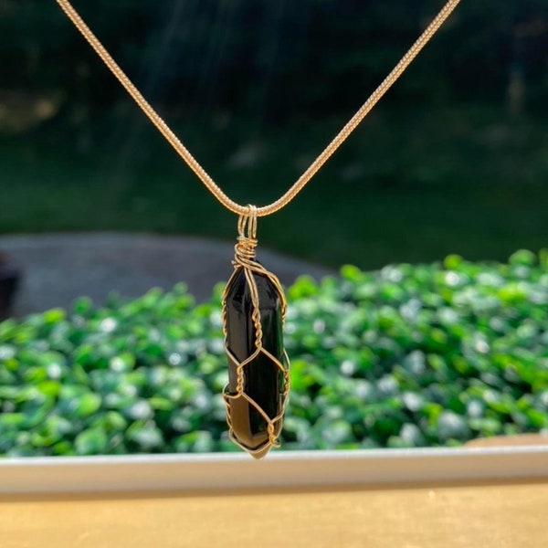 Gold Wire Necklace - Etsy