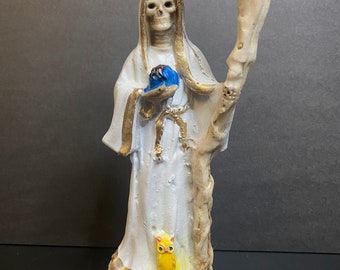 Santa Muerte Statue Aztec - Etsy
