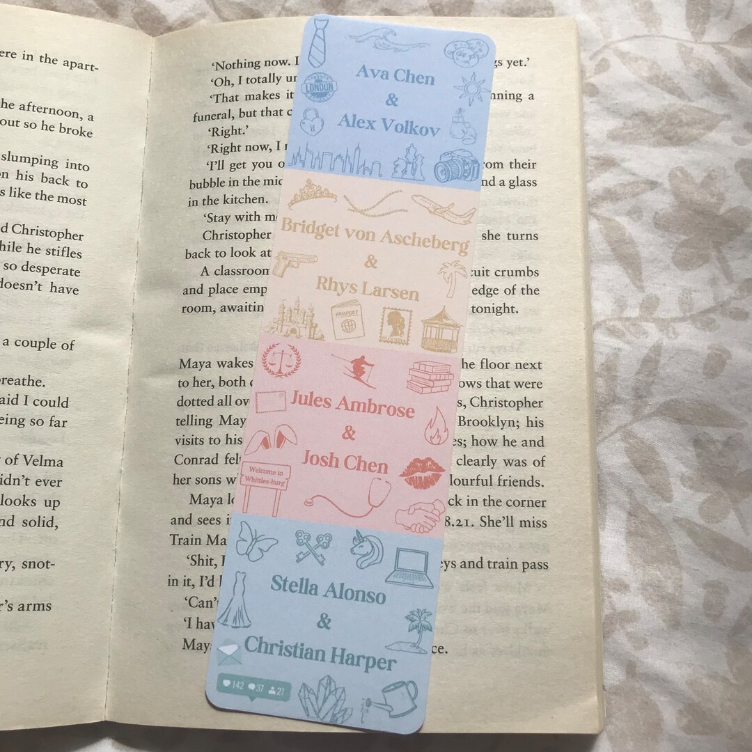 Twisted Series Bookmarks | Ana Huang | Book Lovers Gift | Gift for Her ...