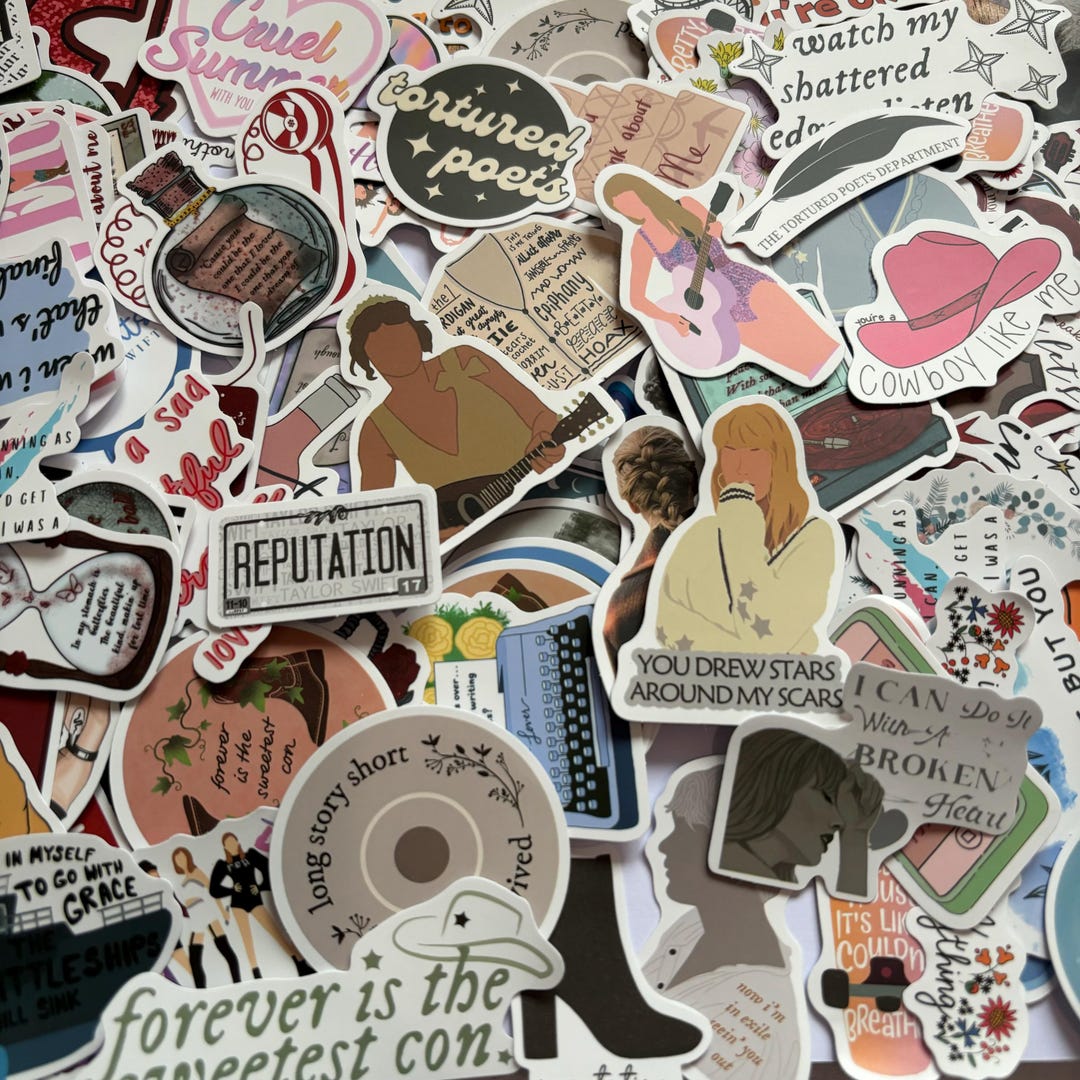 TS Sticker Pack | Swiftie Gift | Eras Tour Merch | Kindle | Water ...