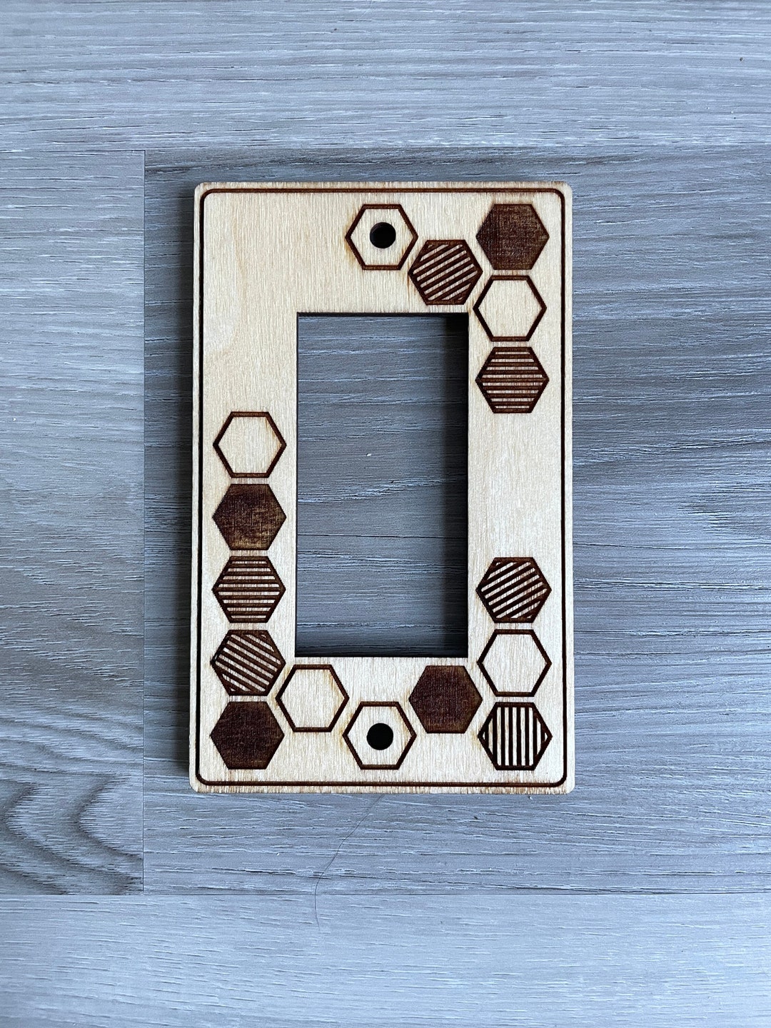 Laser Cut Honeycomb Single Light Switch Cover - Etsy