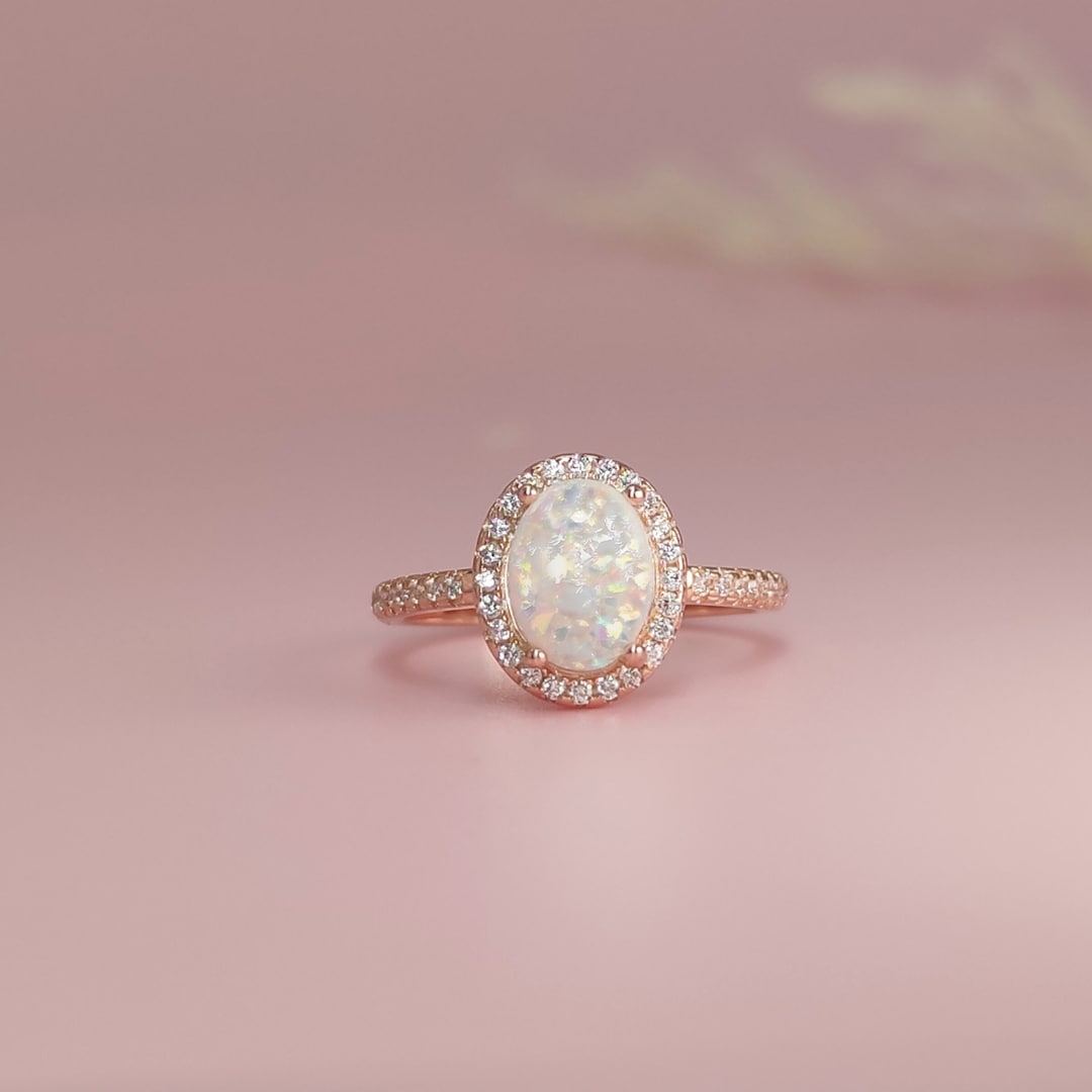 Solid Gold Cremation Ashes Halo Oval Ring | DIY Ashes Jewelry Kit, Pet ...