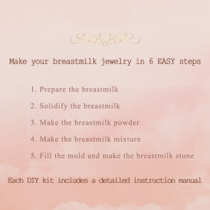 DIY Breast Milk Jewelry Kit, Sterling Silver Breastmilk Teardrop ...