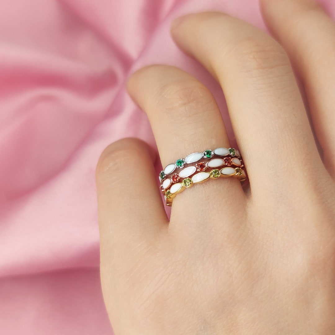 DIY Stackable Breastmilk Jewelry Kit, Birthstone Breastmilk Ring ...