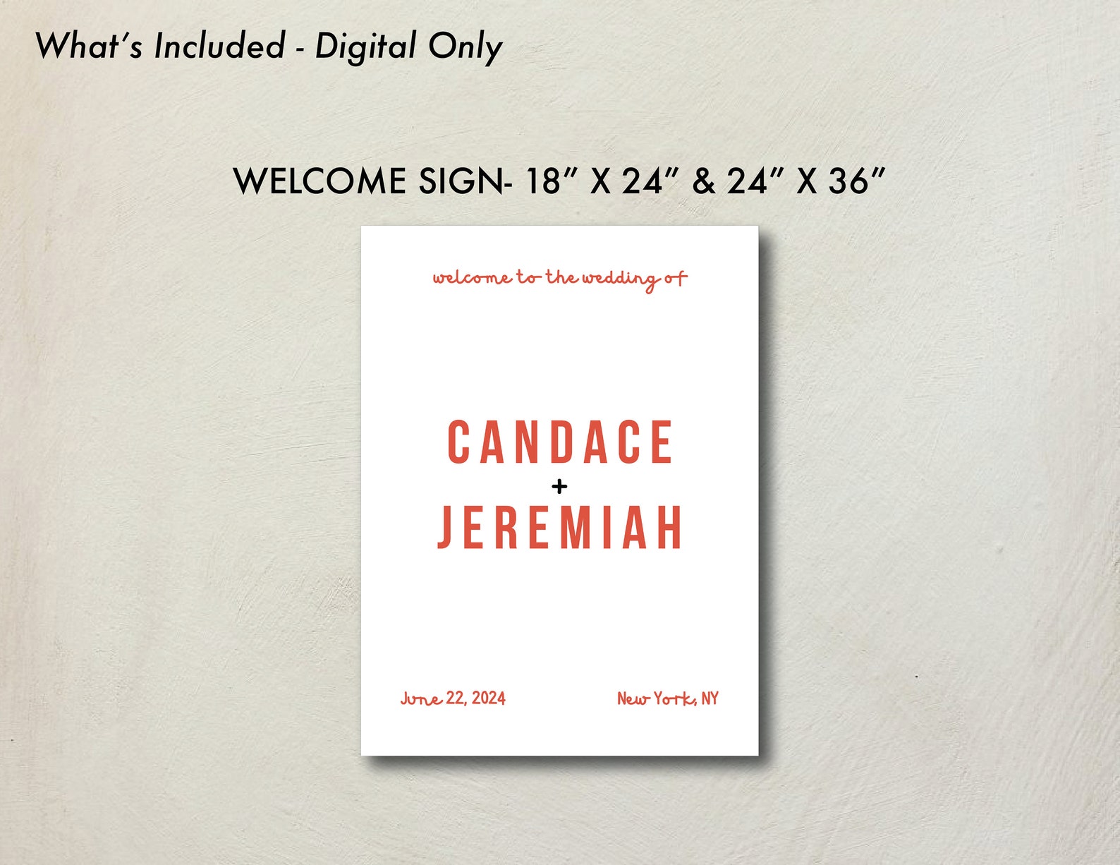 W01 Wedding Welcome Sign Modern Wedding Welcome Sign Template Colorful ...