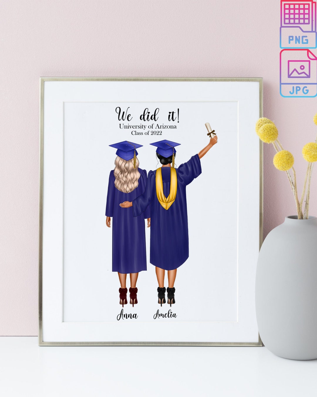 Custom College Graduation Printable, Personalized Graduation Print ...