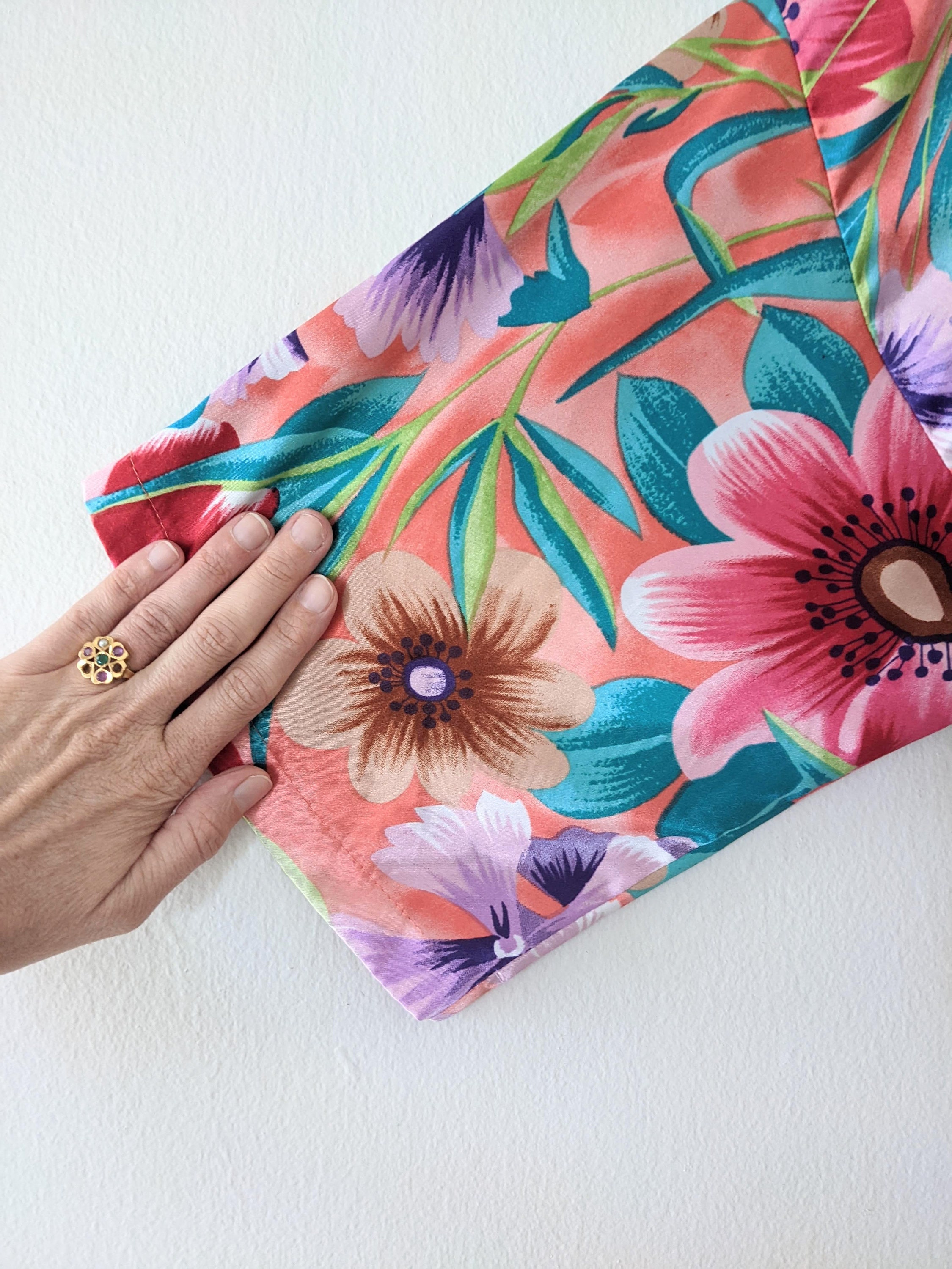 Floral Duster, Vintage Duster, Vintage Kimono, Vintage Floral Robe ...