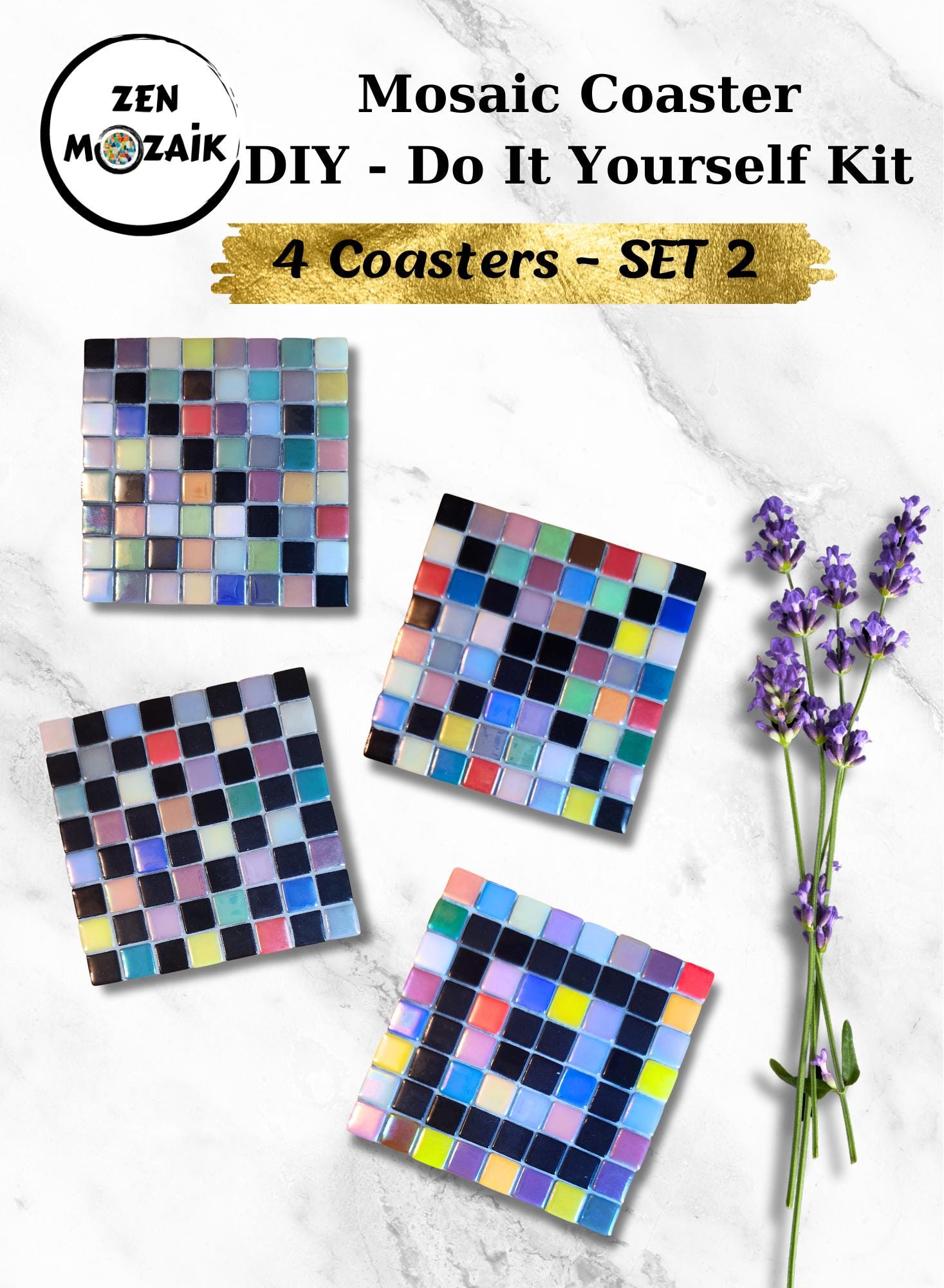 DIY Mosaic Coaster Kit – Make Your Own Coaster With Crafts Project – A ...