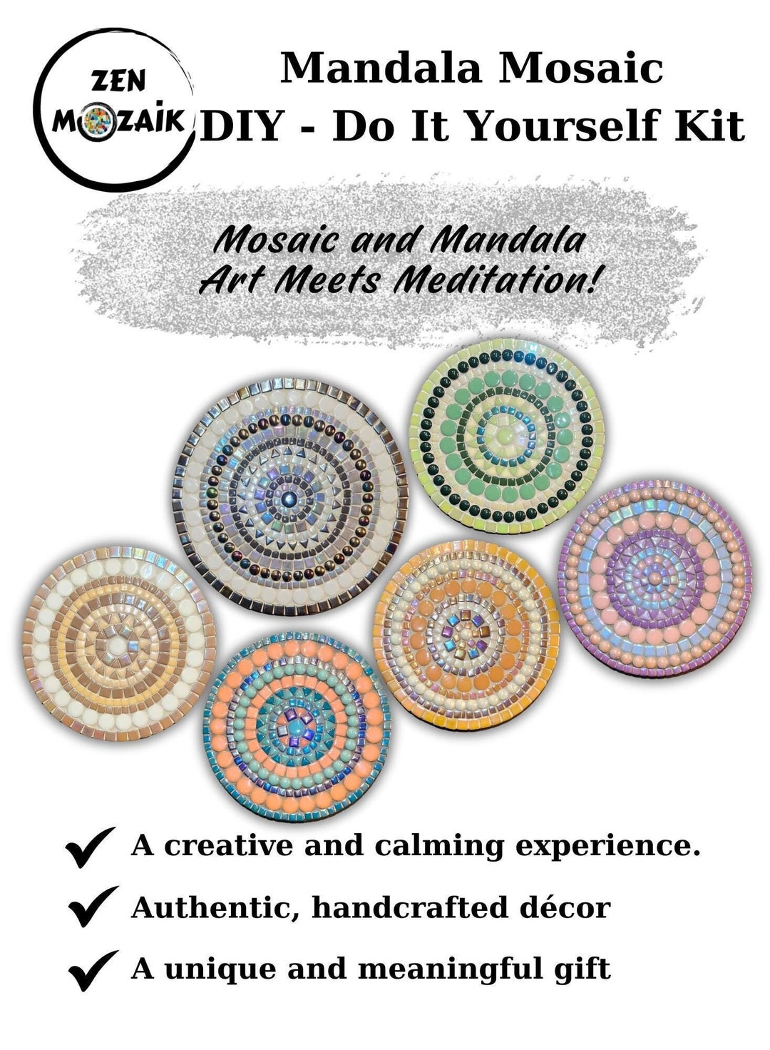 Mandala Mosaic DIY Kit for All Ages – Unleash Your Creativity With a ...